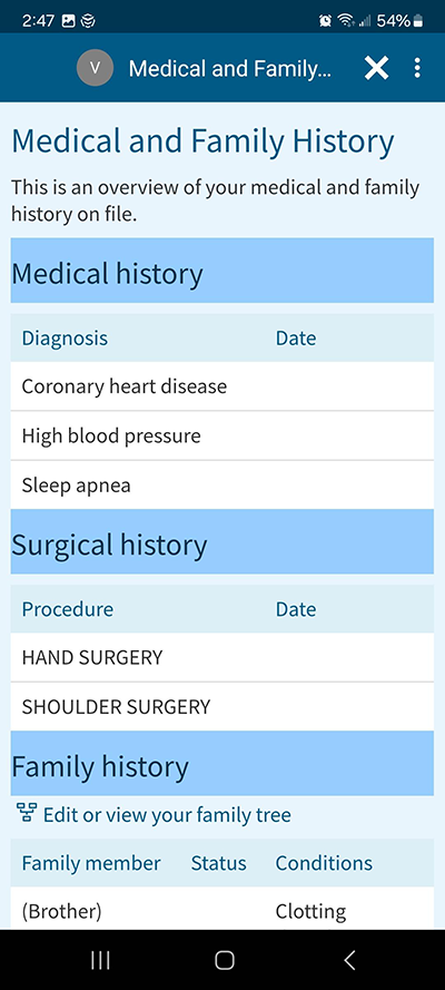Viewing History in MyChart | OrthoVirginia