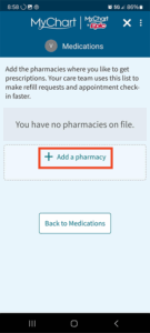 Update Medications and Pharmacy in MyChart | OrthoVirginia